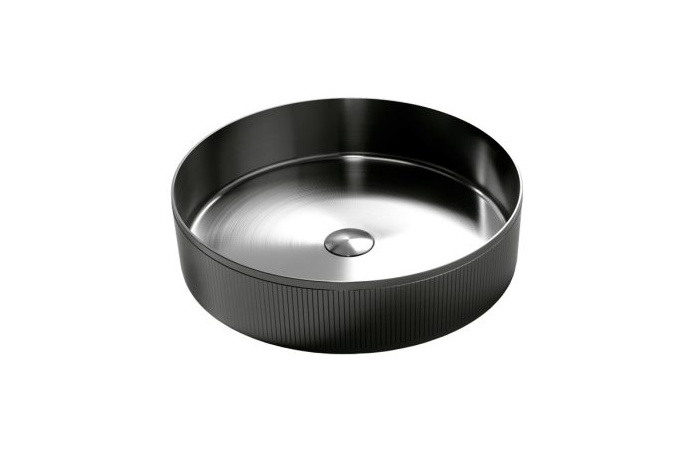 SanDonna HD400 - nadgradni umivaonik sa gornjim delom sifona-Crna- Fi406/120mm