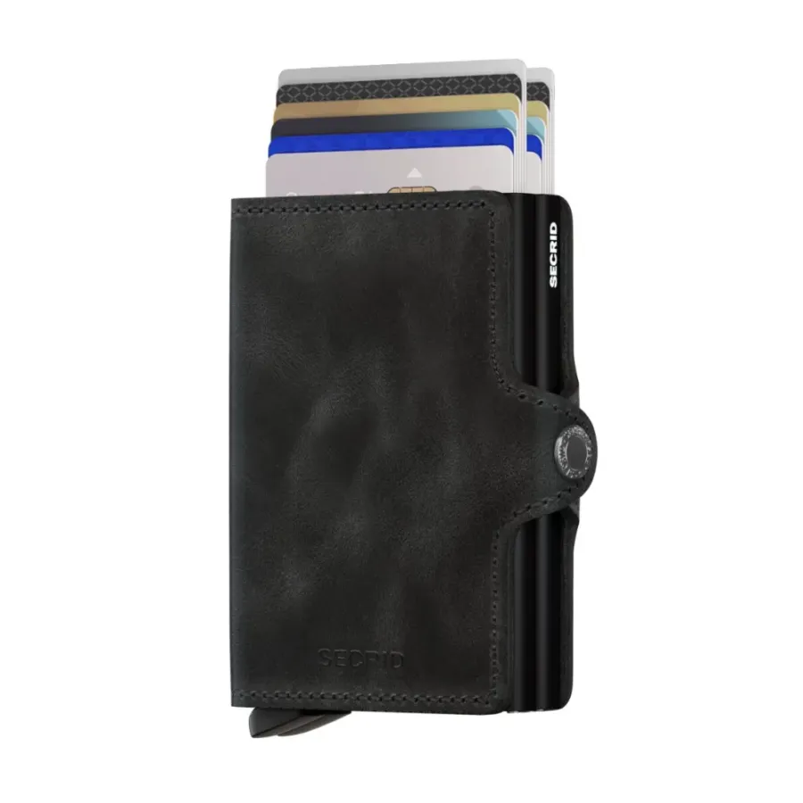 Novčanik Secrid Twinwallet Vintage black