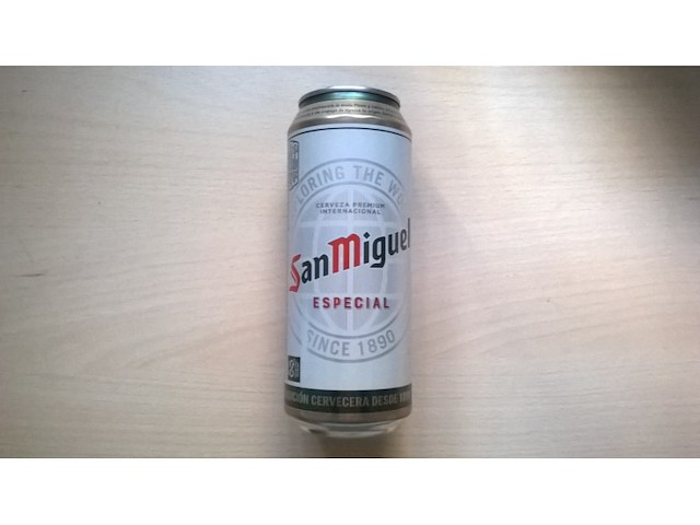 Prazna limenka SAN MIGUEL Especial pivo 500ml