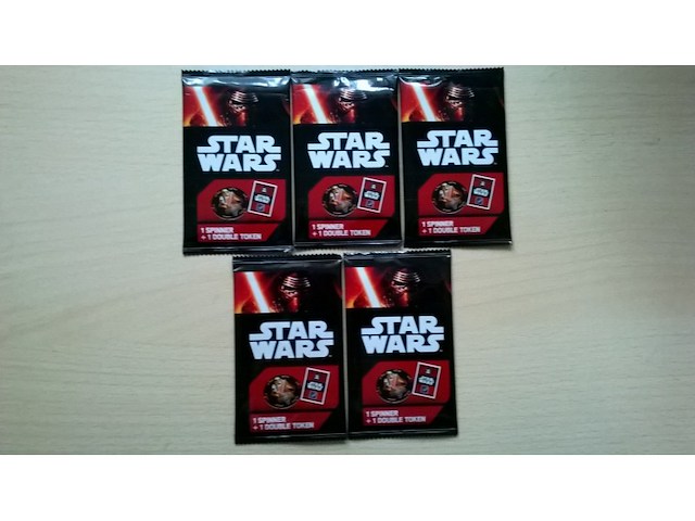 STAR WARS spinner+double token 5 komada neotpakovano