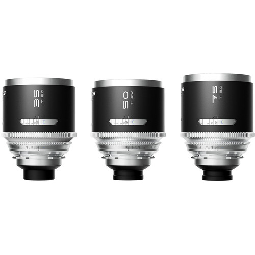 BLAZAR MANTIS T2.0 1.33x Anamorphic 25/50/75mm 3-Lens Set Amber Flare (Sony E / ARRI PL)