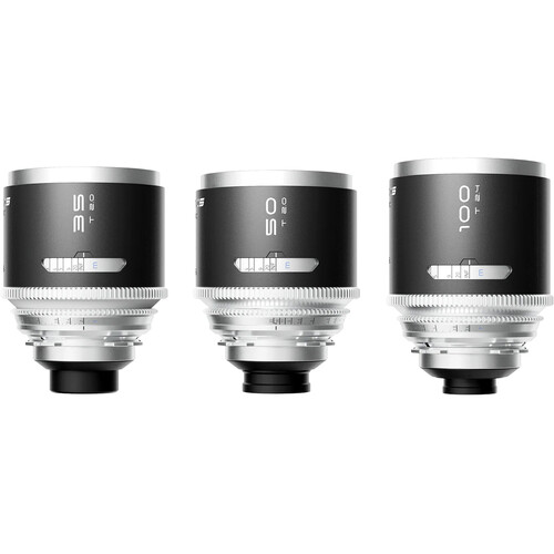 BLAZAR MANTIS 1.33x Anamorphic 35/50/100mm 3-Lens Set Amber Flare (Sony E / ARRI PL)