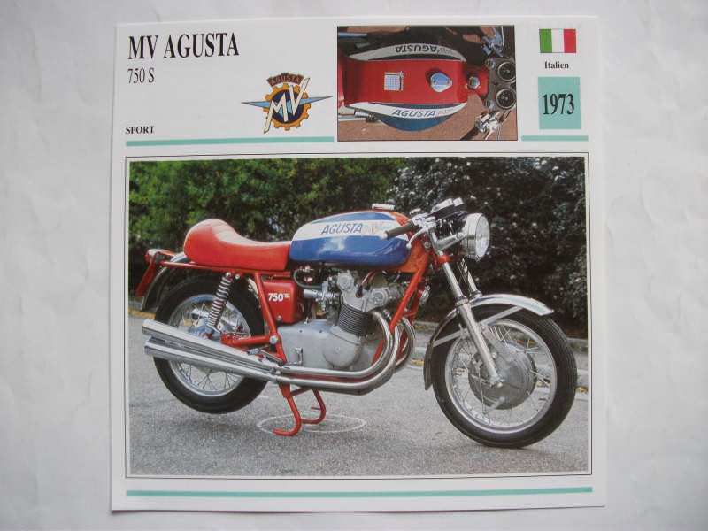 BIKE CARD MV AGUSTA 750S