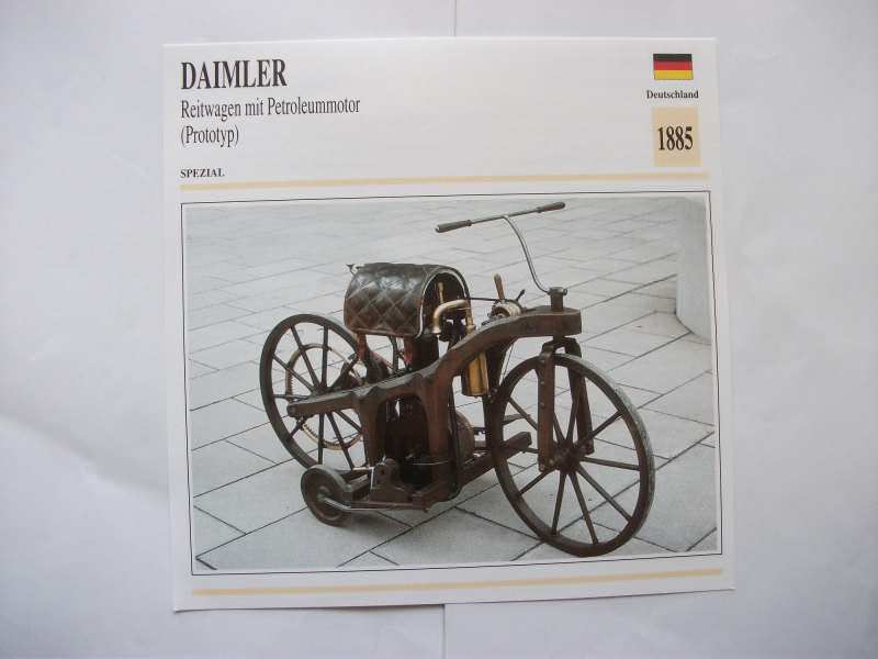 DAIMLER REITWAGEN MIT PETROLEUMMOTOR-PROTOTYP GER 1885