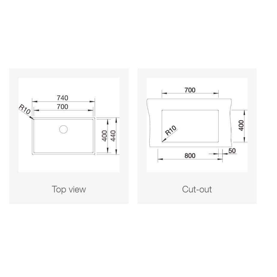 Blanco sudopera CLARON 700-U 527835
