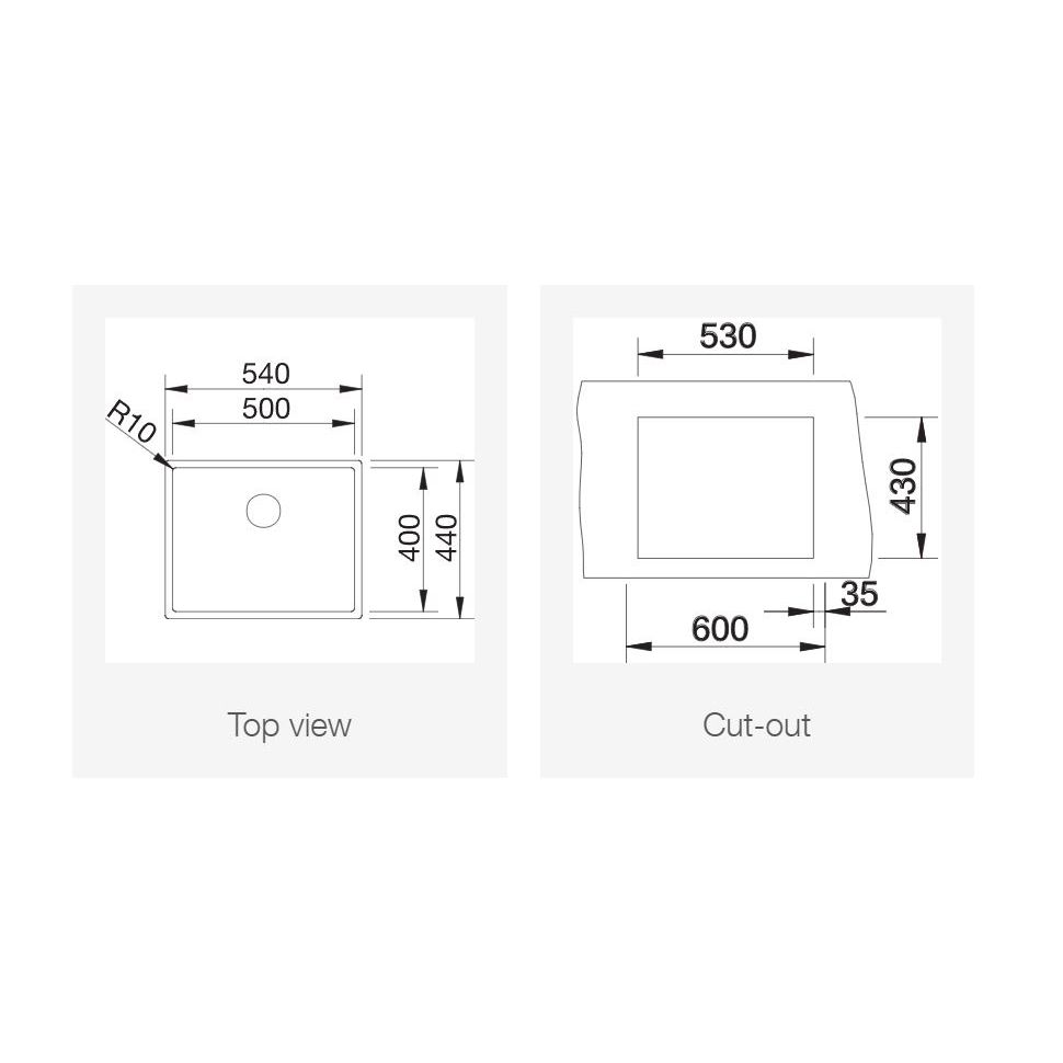 Blanco sudopera CLARON 500-IF 527836