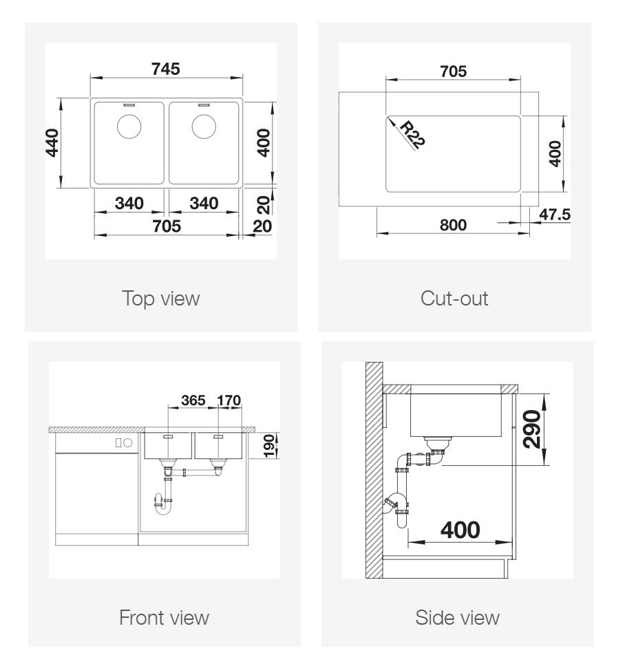 Blanco sudopera ANDANO 340/340-U 522983