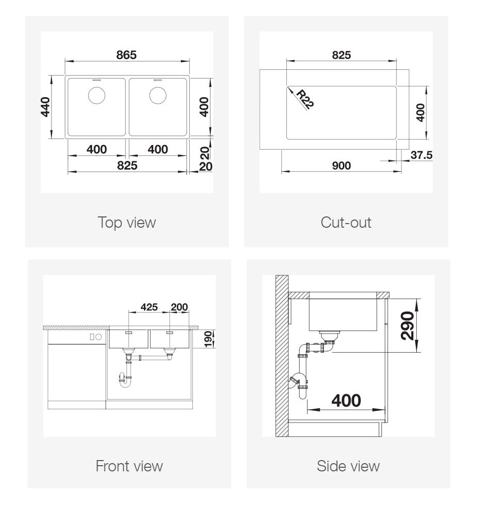 Blanco sudopera ANDANO 400/400-U 522987