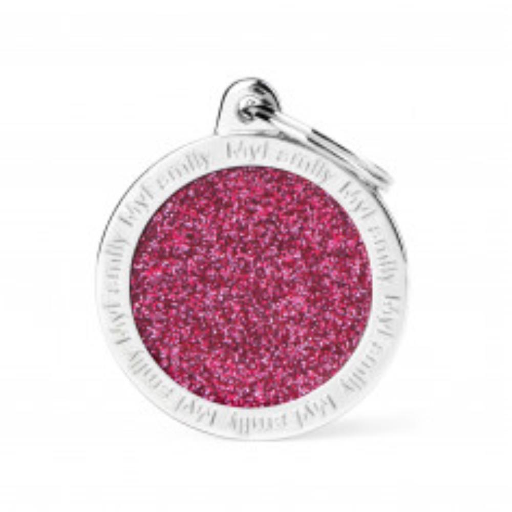 BIG CIRCLE GLITTER PINK