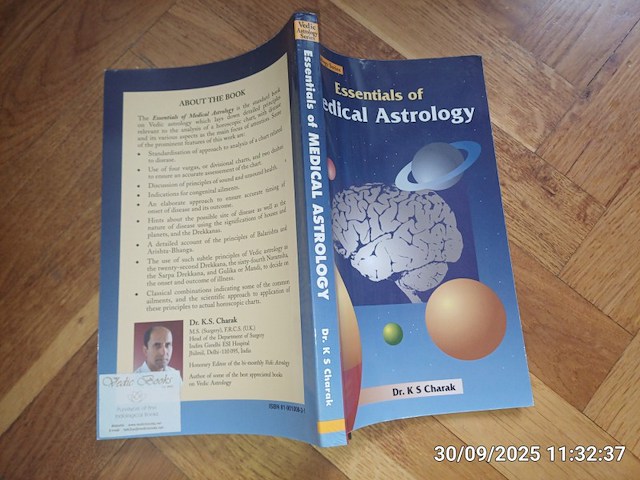 CHARAK, ESSENTIALS OF MEDICAL  ASTROLOGY