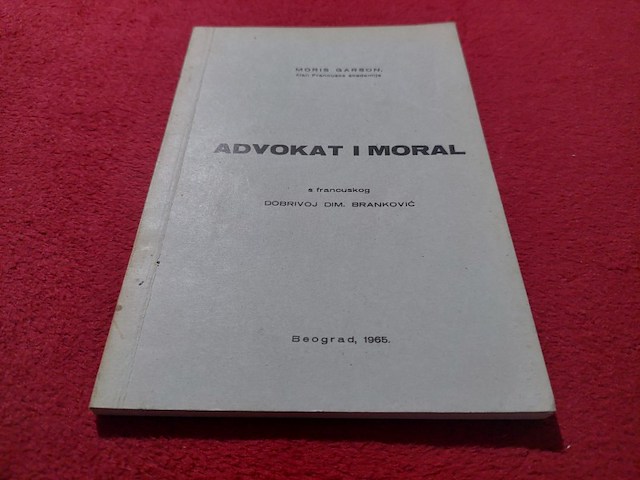 Advokat i moral Moris Garson