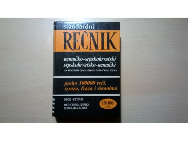 REČNIK nemačko srpskohrvatski sa kratkom gramatikom