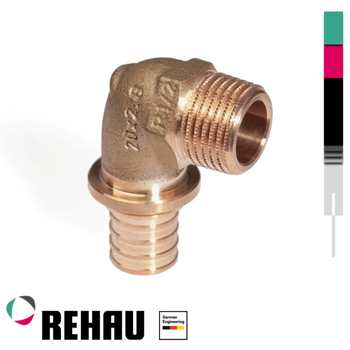 Prelazno koleno 20-1/2 SN RX+ RAUTITAN REHAU