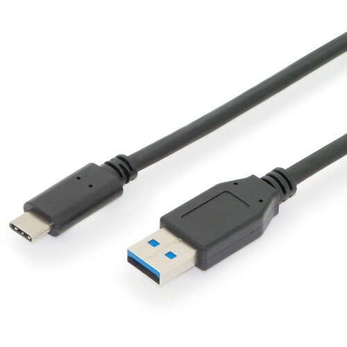 DIGITUS Kabl USB-C na USB-A 1m crni
