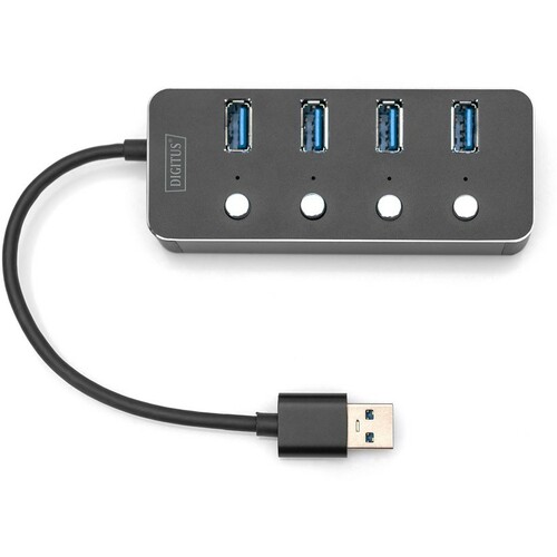 DIGITUS USB hub 4 3.0 porta sa prekidacima