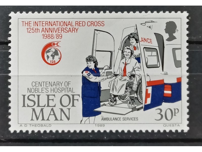 ISLE of MAN 1989 - 125g.CRVENOG KRSTA **