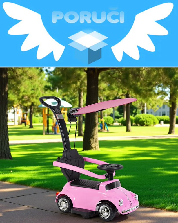 Dečija guralica 3 u 1 akumulator VW Buba BCK0917
