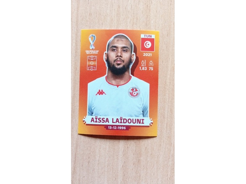 World cup Qatar 2022 Panini broj TUN 13