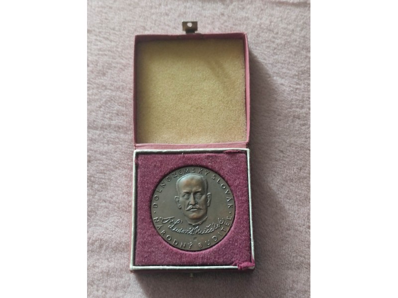 Medalja - Dolnozemský slovák, Ľ. Mičátek, Trenčín 1974