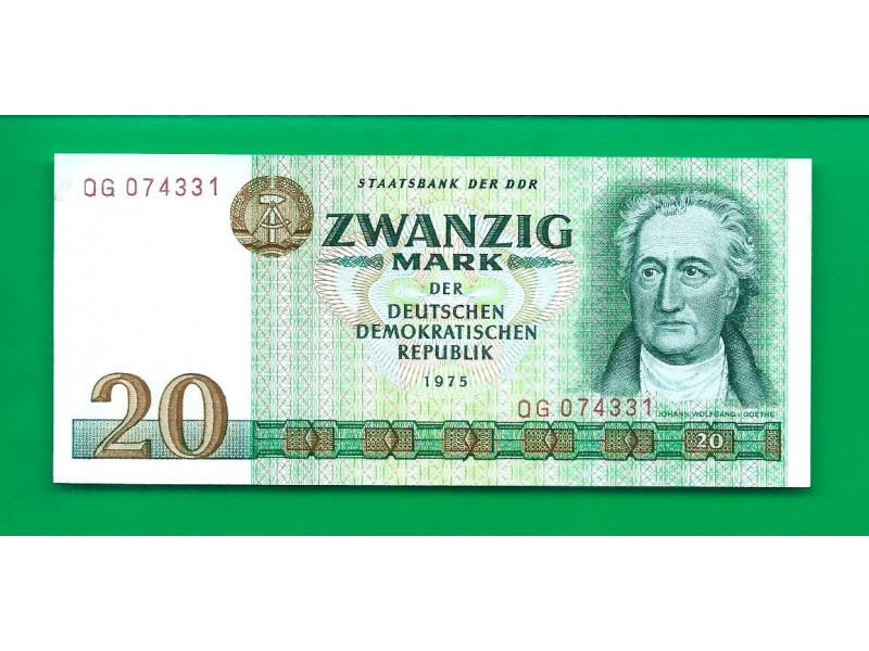 DDR 20 Mark 1975 UNC