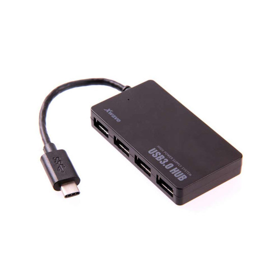 Xwave USB HUB C241 13cm,Tip-C na USB,4-port na USB3+3xUSB2.0