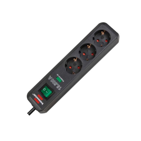 Brennenstuhl 1158820315b razvodnik 3 mesta 1.5m 1.5mm2 + prekidač i zaštita