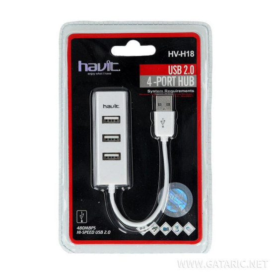Havit H18 USB HUB 1/4 2.0