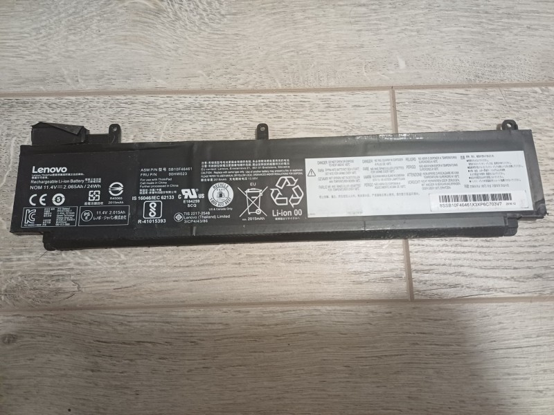 Baterija za Lenovo T460S , T470S -  duza