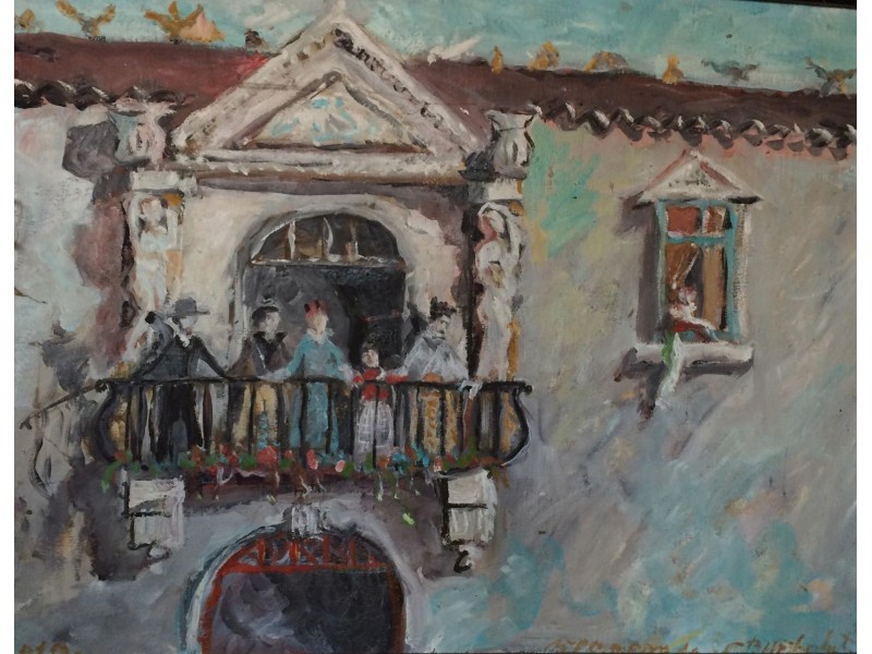 Promenada, ulje