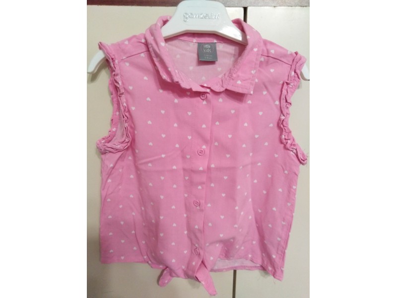 bluza bez rukava sa srcima