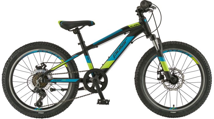 BICIKL POLAR ALASKA 20 black-blue-fluo yellow