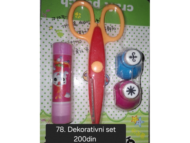 Dekorativni set za kreativce