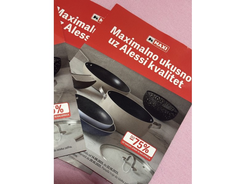Maxi nalepnice Alessi posudje