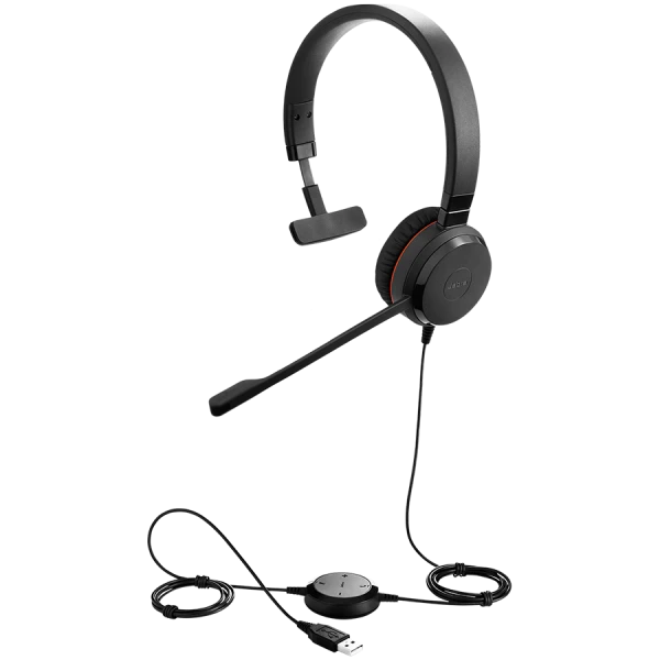 JABRA Evolve 20 SE, Mono UC, USB CA adapter, Leather ( 4993-829-469 )