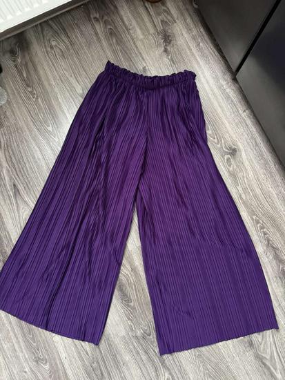 ZARA plisirane palazzo pantalone