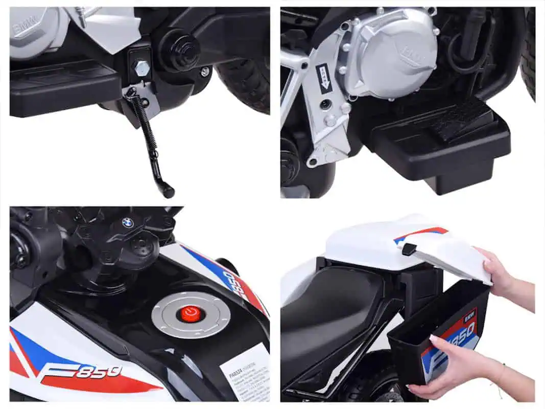 Motor BMW F850 GS na akumulator za decu Beli