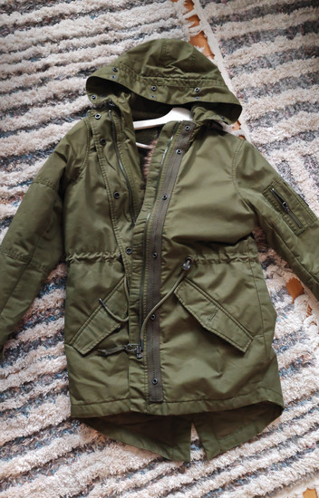 Superdry NOVA maslinasta parka 38/M