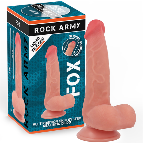 Fox liquid sil.dildo 19cm