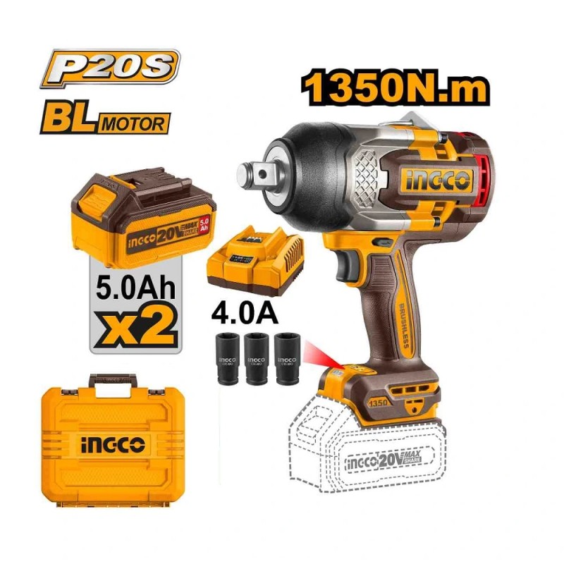 Akumulatorski udarni odvijač 1350NM SUPER INGCO CIWLI20135E