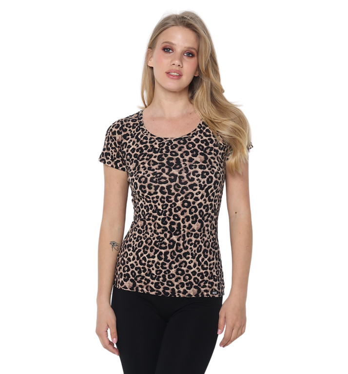 MAJICA LEOPARD KRATAK RUKAV