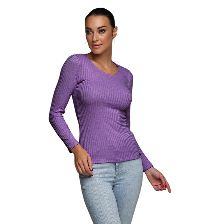 BLUZA REBRASTA VISKOZA – TRIKOTAŽA