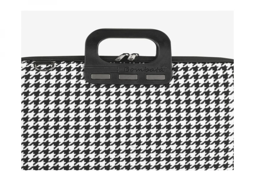 Torba BOMBATA Pied de Poule 15,6" /Crna