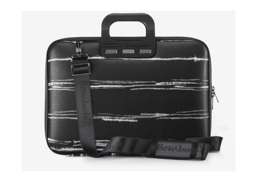 Torba BOMBATA Medio Black&White 13"/Crna