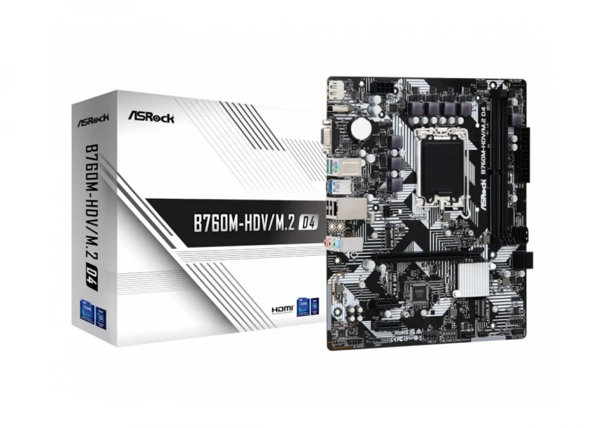 Matična ploča ASROCK B760M-HDV/M.2 D4/LGA1700