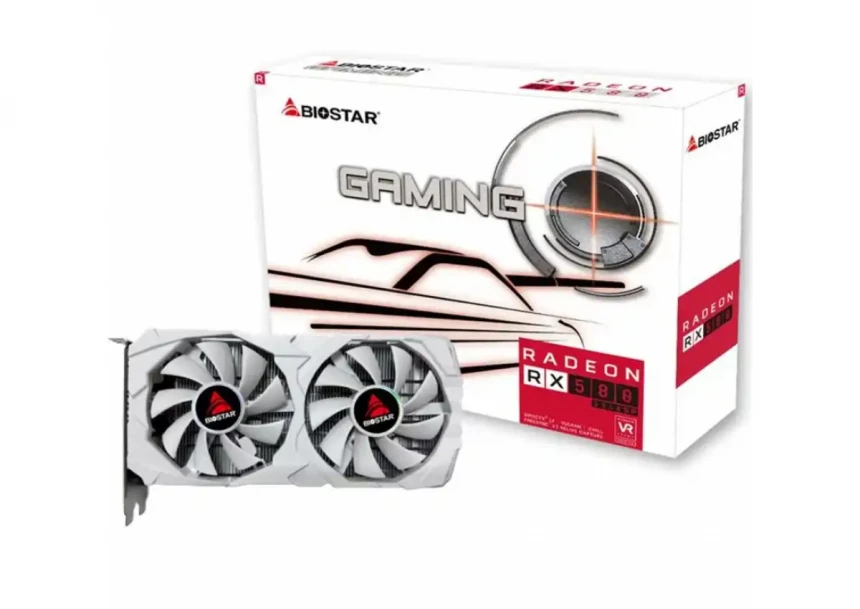 Graficka karta Biostar RX580 White Edition 8GB GDDR5 256 bit 2XDP/HDMI