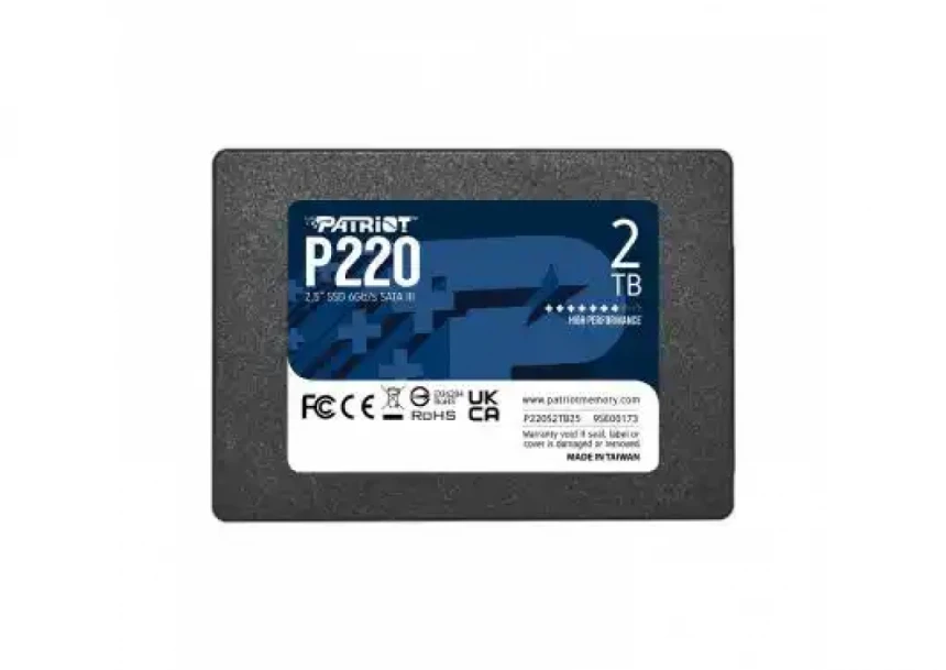SSD 2.5 SATA3 2TB Patriot P220 550MBs/500MBs P220S2TB25