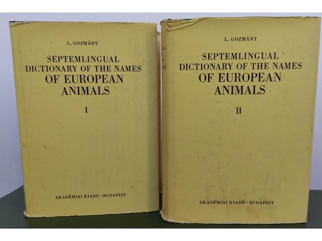 SEPTEMLINGUAL DICTIONARY OF NAMES OF EUROPEAN ANIMALS