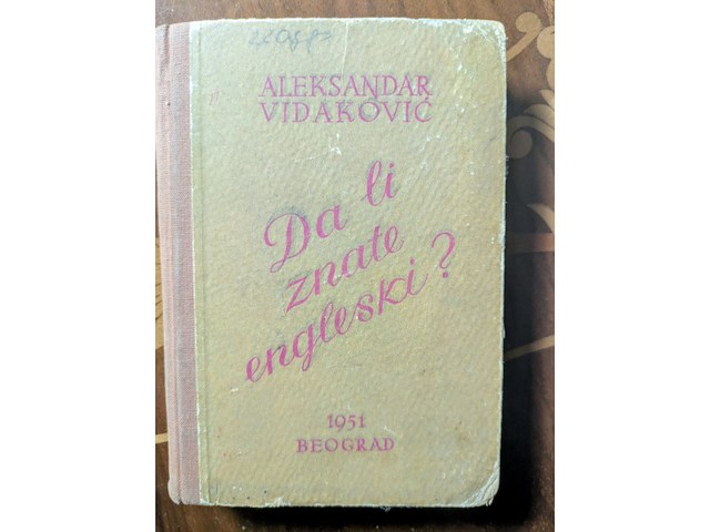 Da li znate engleski - Aleksandar Vidakovic 1951.g.