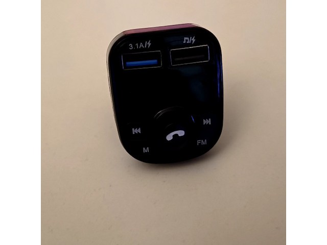 FM transmiter za kola – Bluetooth + USB punjač