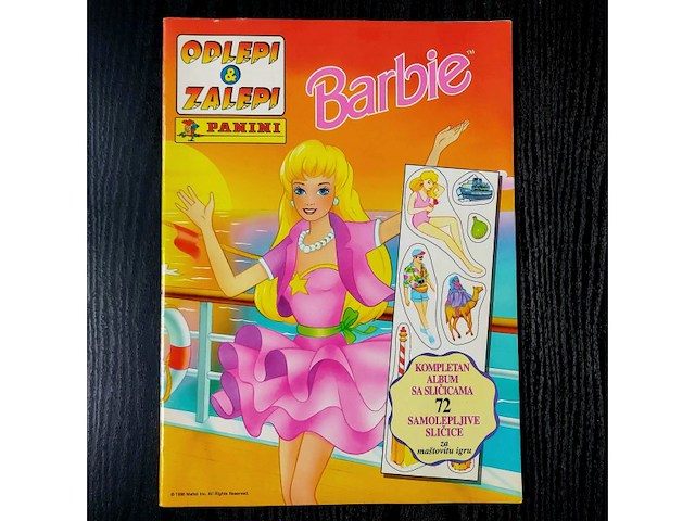 Barbie odlepi i zalepi PUN  album Panini 1996 g. Ex Yu